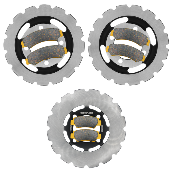 CFMoto CForce 400/500 2023-2026 Ridge Rider Rotor and Brake Pad Kit ...