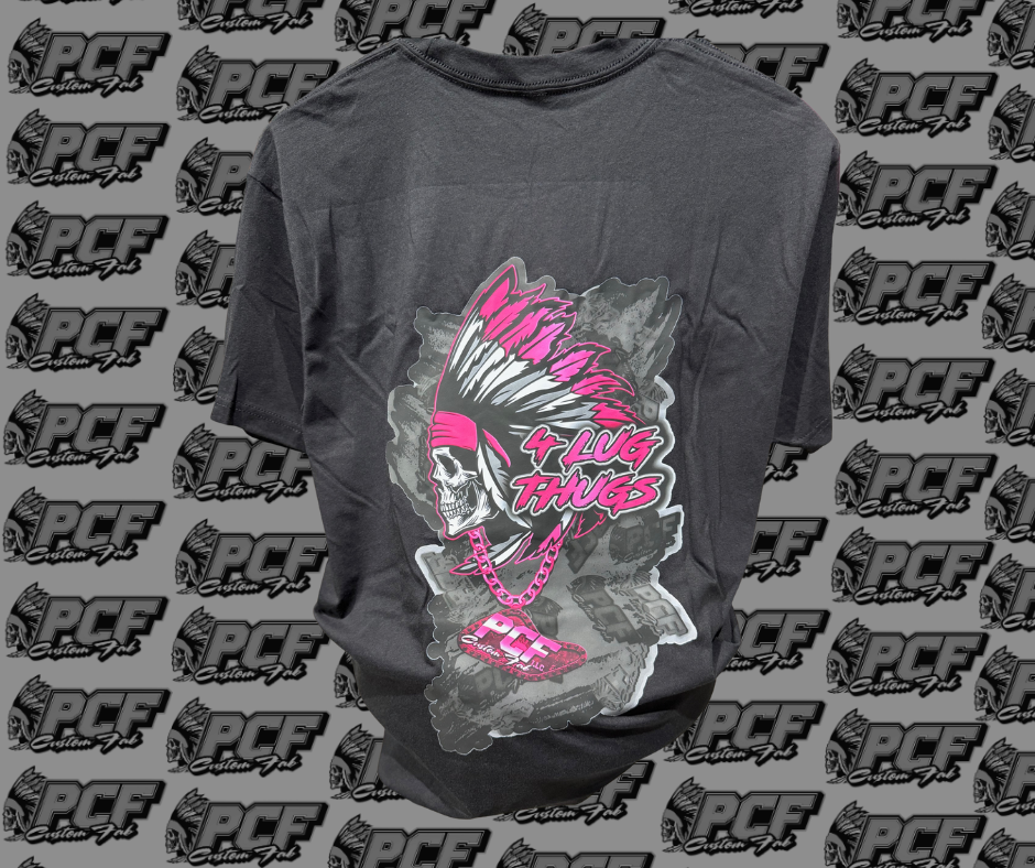 PCF PINK 4 LUG THUGS T-SHIRT – POCKET CHANGE FAB